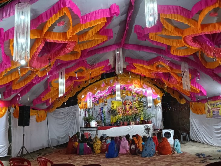 Mother's Jagrata on Sharadiya Navratri in Kukha Rampur | कुकहा रामपुर ...