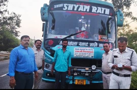 RTO inspection found deficiencies in 15 vehicles, levied a fine of Rs ...