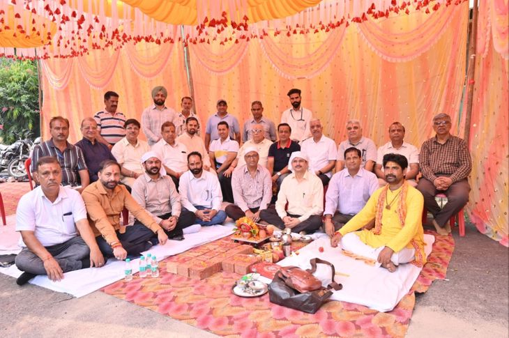 Hindu College performed the ground breaking ceremony of Hindu Bhawan.