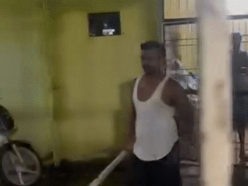 Chhattisgarh street dog Jamul police case Viral dog beating video