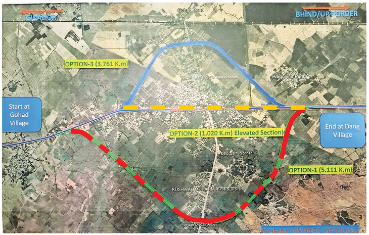 The map of the four-lane changed... now an elevated road will be built ...