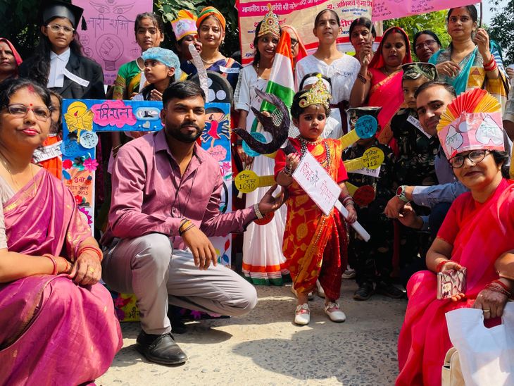 Nutrition Month, Mission Shakti Rally in Sahajanwan | सहजनवां में पोषण ...