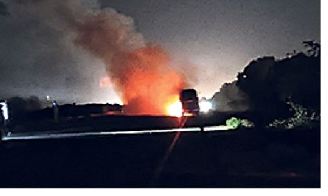 Ajmer: A tanker carrying 25,000 litres of flammable fuel caught fire on ...