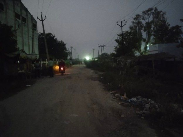 Dense darkness on the post mortem house road in Tenwa