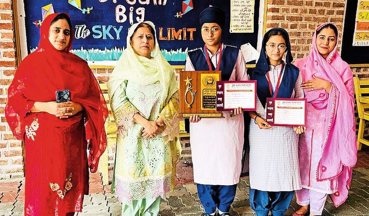 First in Khalsa College Girls School Poetry Competition