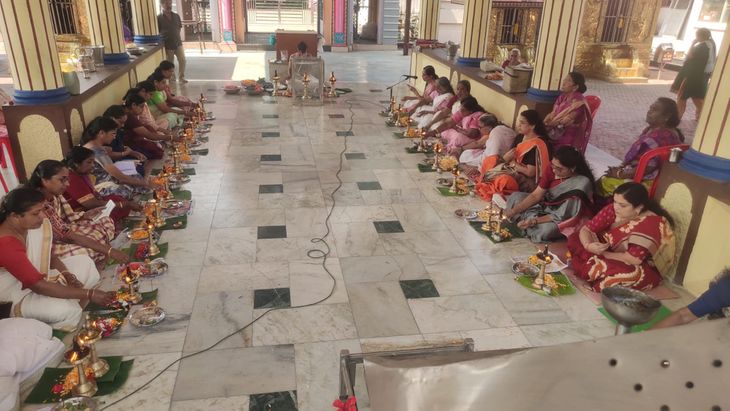 Bhandara was organised after the consecration of Ayyappa Swami on the ...