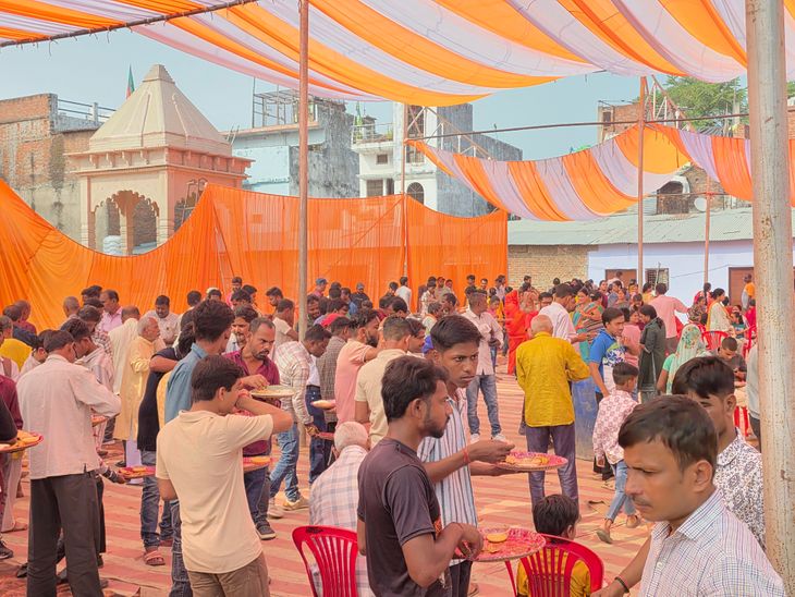 Annakut Puja at Swaminarayan Chhapia Temple