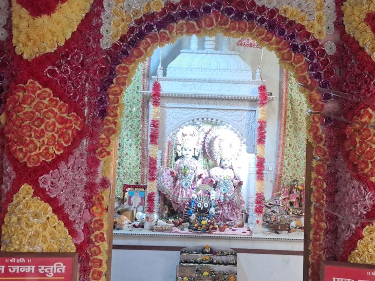 People in Sangaria took Annakut Prasadi | श्रद्धालुओं ने पाई अन्नकूट ...