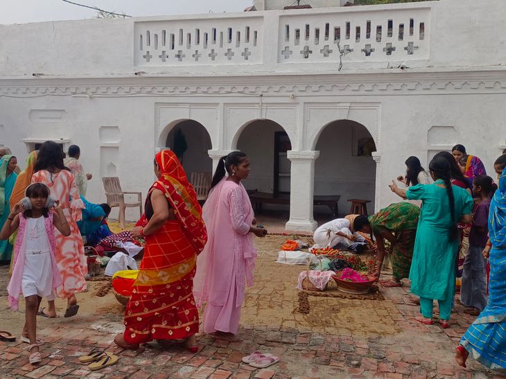 Govardhan Puja was celebrated in Malp Harsenpur | मलप हरसेनपुर में ...