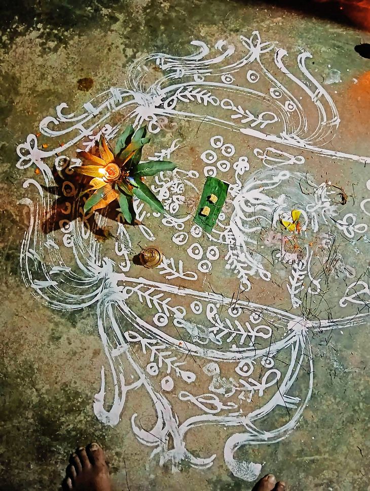 The significance of Aripan is linked to the folk culture of Mithila. In ...