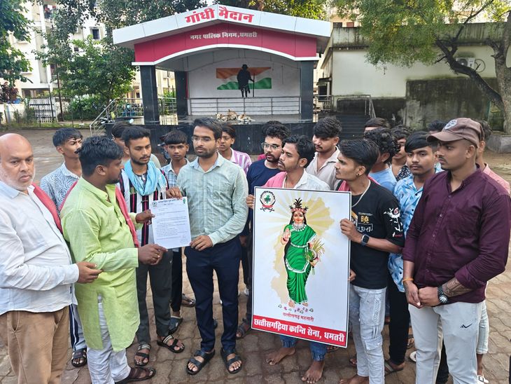 Chhattisgarh Mahatari's statue vandalized in Raipur