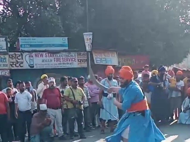 Nagar Kirtan on the occasion of Guru Nanak Dev's birth anniversary ...