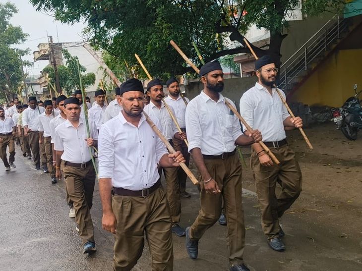 A procession was taken out in the village of Sunderel in Dhamnod ...