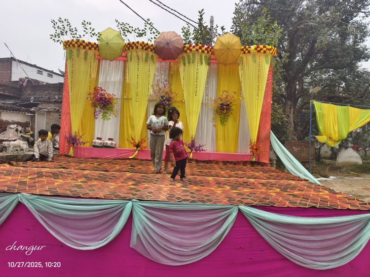 Nagra's Panchfedwa Sarovar becomes model Chhath Ghat | नगरा का पंचफेडवा ...