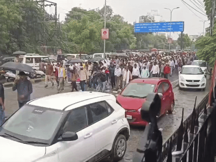 Protest against DSP in Udaipur