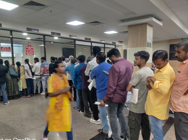 Even old patients are having to queue up at AIIMS.