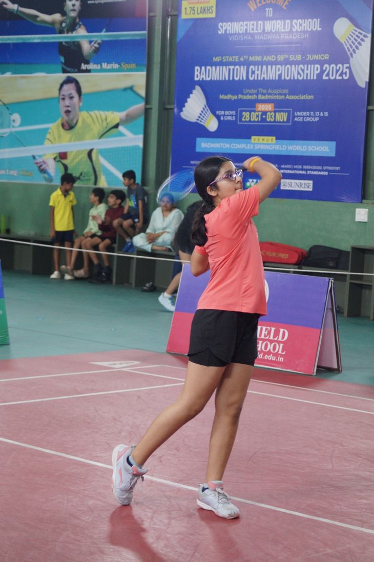 Young badminton stars shine at Springfield School | स्प्रिंगफील्ड स्कूल ...