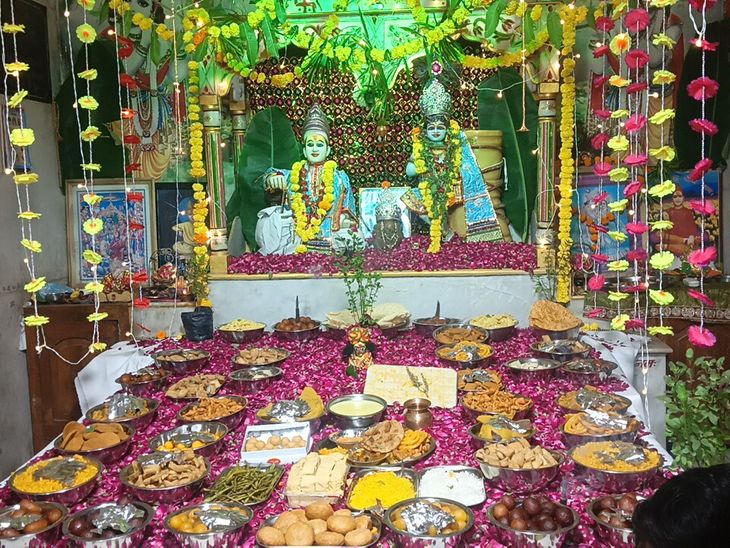 Annakut Festival at Damodar Dham Temple, Akodia | अकोदिया के दामोदर धाम ...