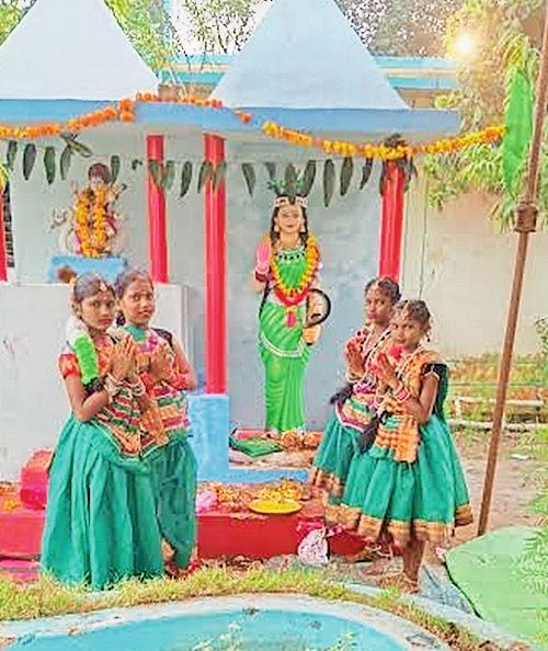 Statue of Chhattisgarh Mahatari installed | छत्तीसगढ़ महतारी की प्रतिमा ...