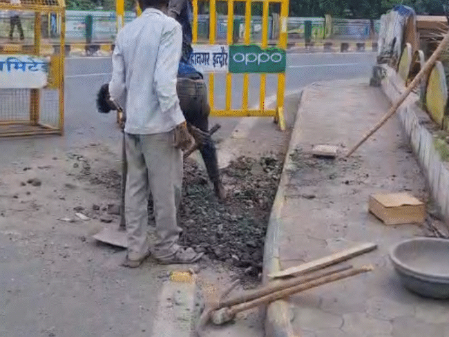 The public works in-charge said there are half to one foot long rats here.