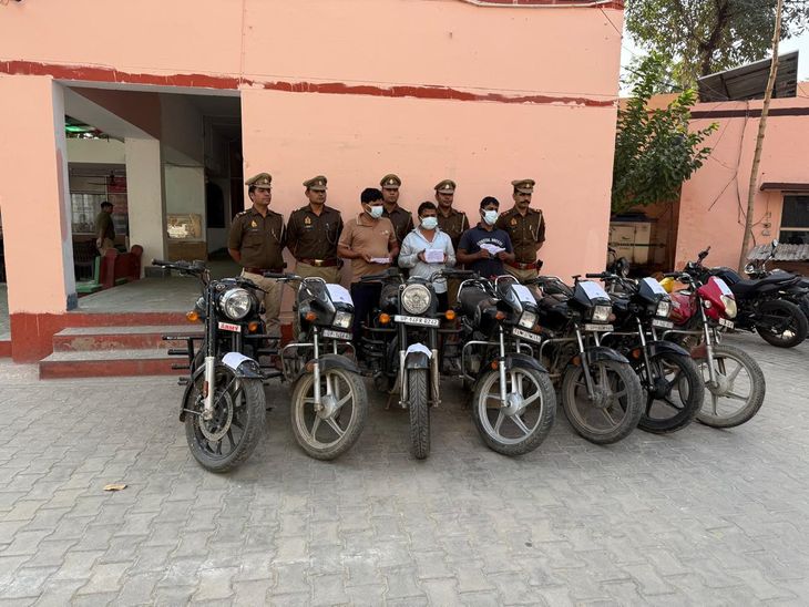 Hapur police busted a vehicle theft gang