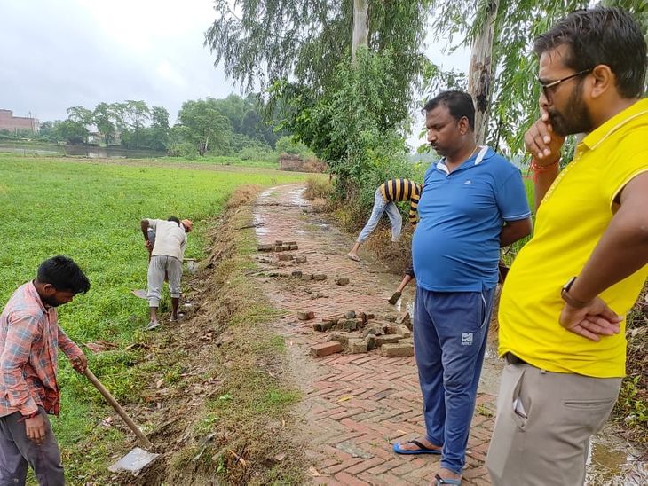 Development work carried out in Kurauli Gram Panchayat, Pradhan Anil ...