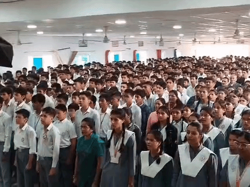 Vande Mataram echoed together in Rani Revati Devi…