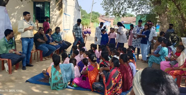 A program was organized by the Udyan Mahavidyalaya at Gotai in ...