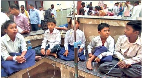 School ceiling plaster collapses, injuring six children; hospital ...