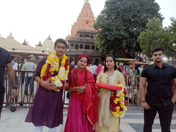 YouTuber Shivam Pandey visited Mahakal and got Raksha Sutra tied ...