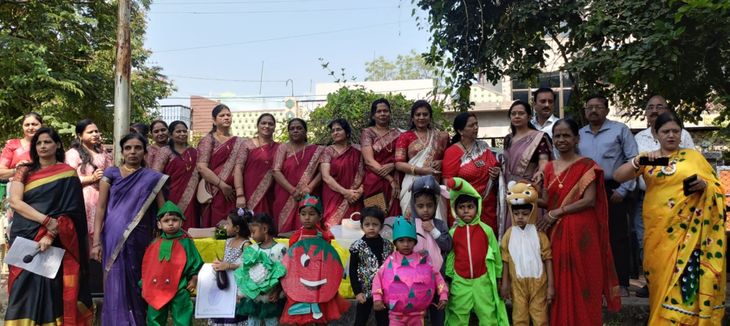 Mahila Mandal organised a fancy dress competition for children, winners ...