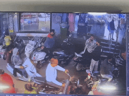 Shiv Sena Leader Inderjit Karwal & Son Jimmy Attacked in Phagwara; CCTV ...