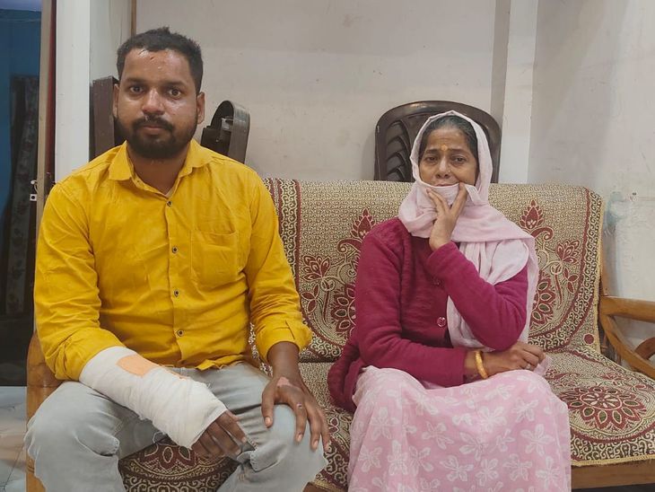 Delhi bomb blast injured Shiva Jaiswal returns home