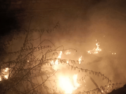 Widow's house gutted in fire in Jaisalmer