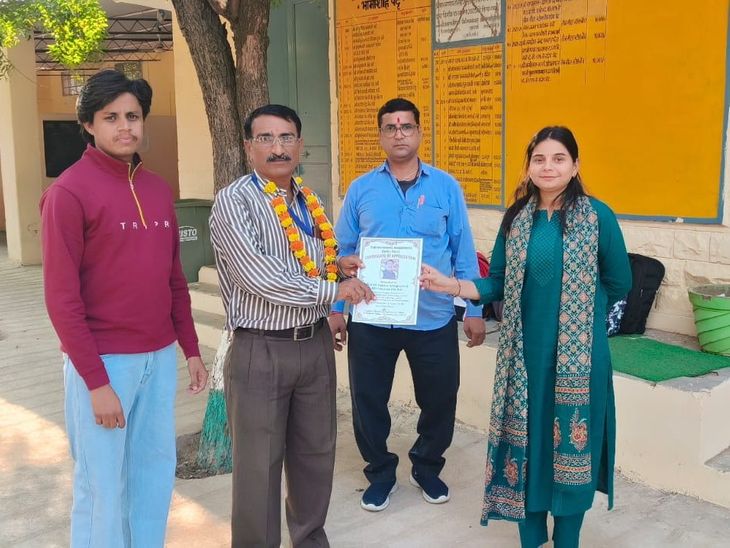 Certificate of Appreciation to Rani BLO Parbat Singh Goyal