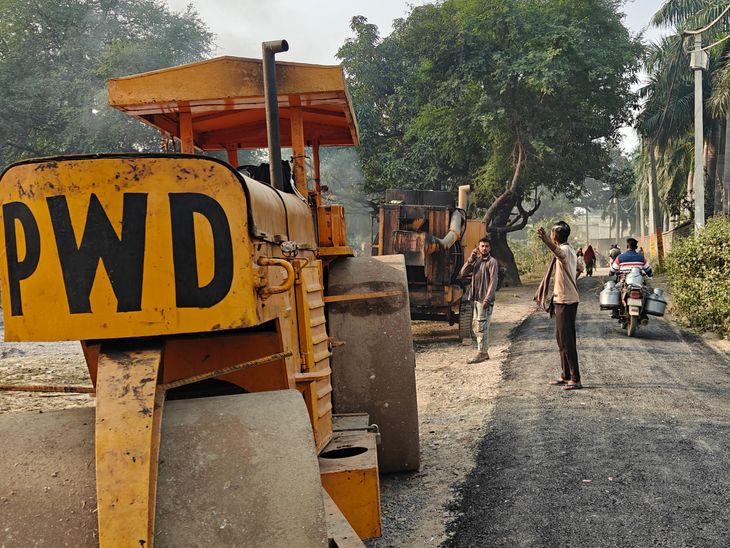 Construction of dilapidated road begins in Malwa after 25 years