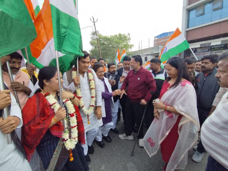 5 km unity march in Muhammadabad Gohna
