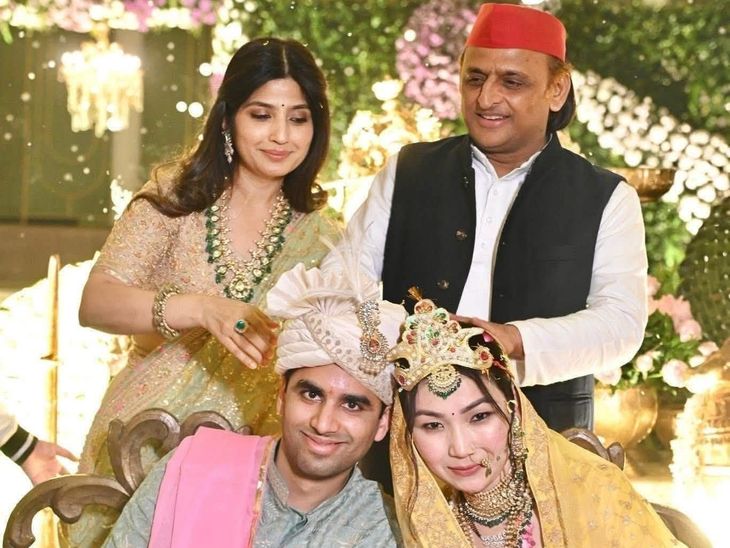 Aparna and Pratik Yadav also attended the wedding in Saifai.