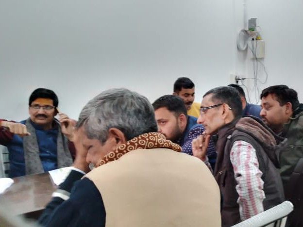 Voter revision meeting at Madhoganj BJP office