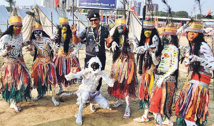 The splendor of Saharia culture was reflected in the Scout Guide Jamboree.