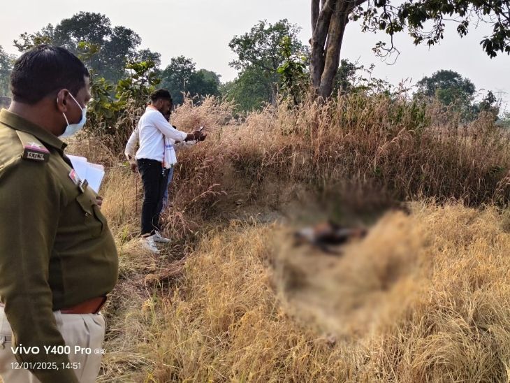 Half-burnt body found in a field in Korba