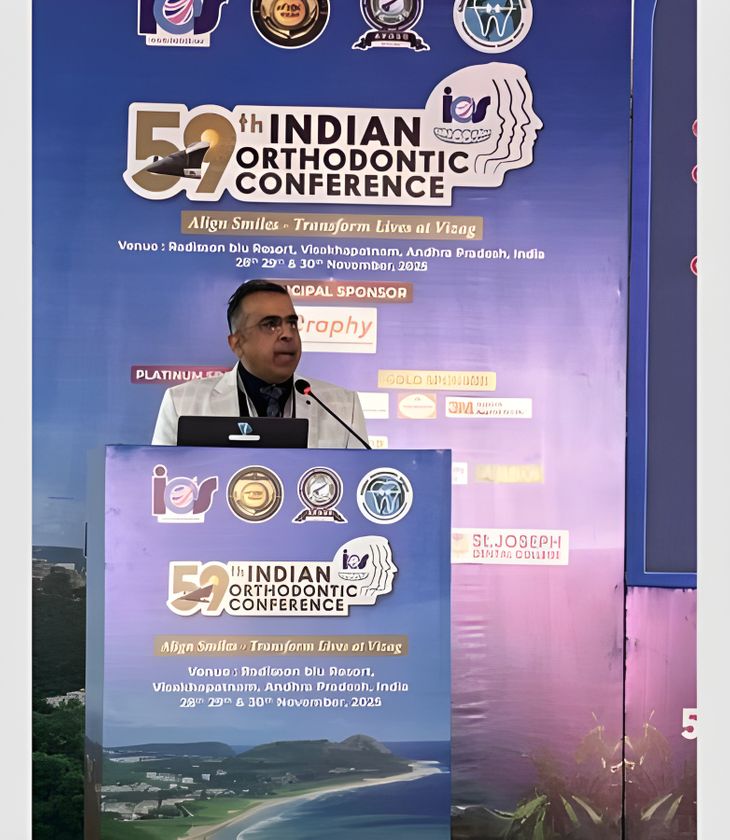 Dr. Kshetrapal delivered a lecture at the Orthodontic Conference
