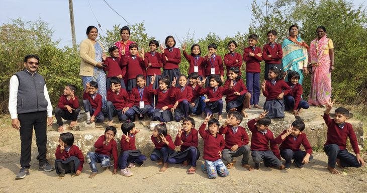 Sweaters presented to primary school children