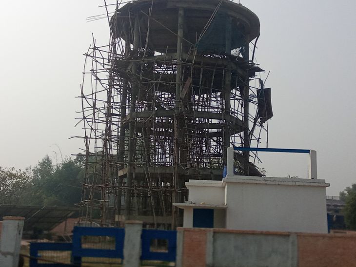 The water mission tank in Terwa Manikapur has been incomplete for three ...
