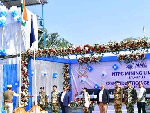 CISF forces deployed at NTPC Talaipalli, Raigarh, Chhattisgarh