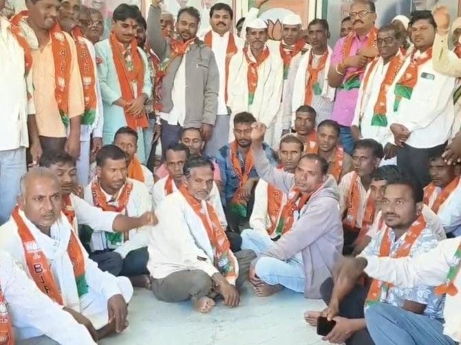 150 Congress workers joined BJP in Pansemal