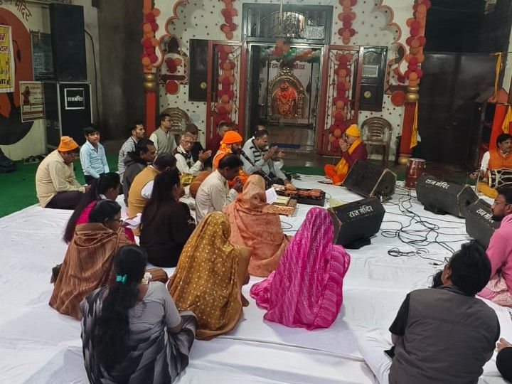 108 Hanuman Chalisa recitation at Dhamnod Ichchhapurti Hanuman Temple