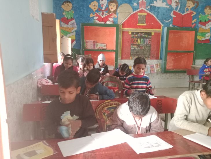 Children are coming to school without uniforms in the cold.