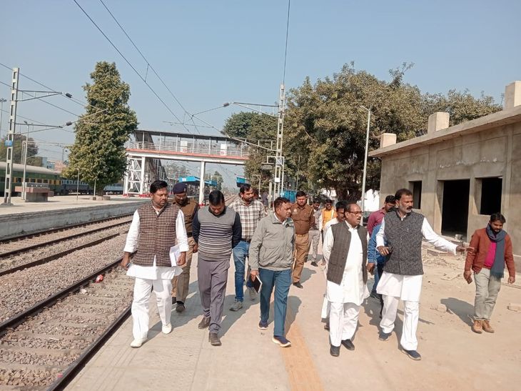 Railway Ministry member made a surprise inspection of Anandnagar station