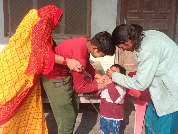 Polio eradication campaign in Mal block
